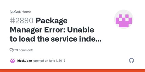 Package Manager Error Unable To Load The Service Index For Source Bad Proxy Settings · Issue