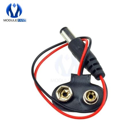 【duoupa Store】5pcs Experimental 9v Battery Snap Power Cable To Dc 9v