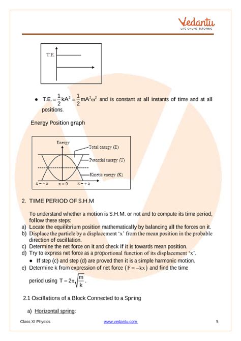 Spectacular Oscillation Class 11 Physics Wallah Formula For