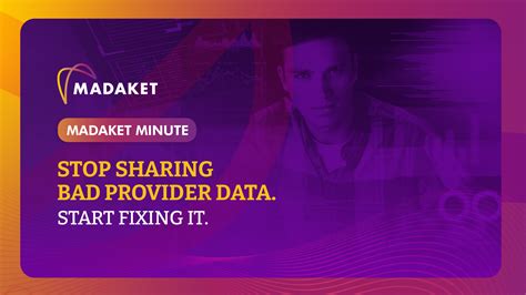Video Stop Sharing Bad Provider Data Start Fixing It Madaket Health