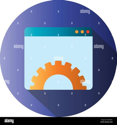 Website Page Block Gradient Style Icon Design Technology Internet Media Layout Development And