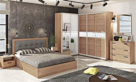 ᐉ Спальня комплект Комфорт Мебель Еко СП 4582 ДСП Дуб натуральний 36172 • Краща ціна в Києві