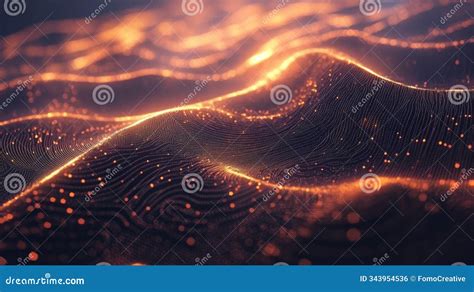 Interconnected Glowing Nodes And Lines Forming A Digital Network Symbolizing The Flow Of Data