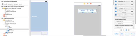Ios Set Two Uibutton Constraints Stack Overflow