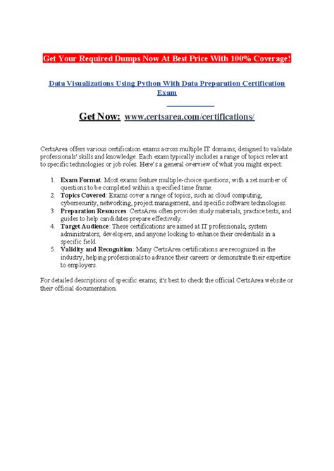 Data Visualizations Using Python With Data Preparation Certification