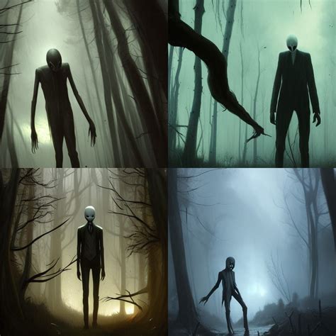 Slenderman Creepypasta Terrifying Ai Generated Artwork Nightcafe