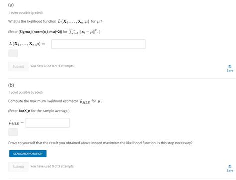 Solved 6 Maximum Likelihood Estimation For A Multivariate Chegg