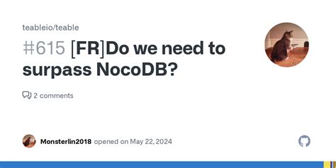 Fr Do We Need To Surpass Nocodb · Issue 615 · Teableioteable · Github