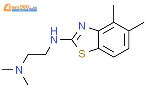 1105188 42 8 N 4 5 Dimethyl 1 3 Benzothiazol 2 Yl N N Dimethylethane 1 2 Diamine化学式、结构式、分子式