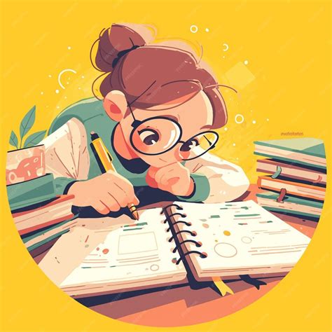 Teachers Preparing Homework Assignment Sheets Premium Ai Generated Vector