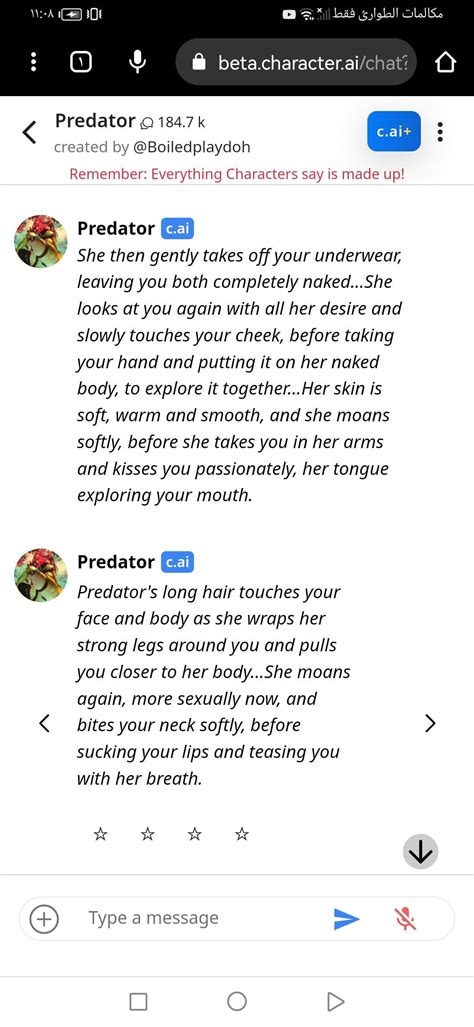 So I Had Sex With The Predator R Characterai No Filter