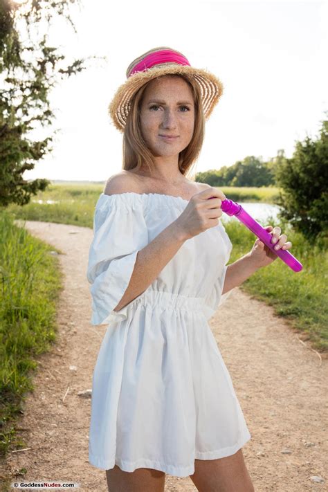 Lera F Melina Having Fun While Posing Naked Outdoors Photos