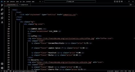 Asritha Kurra On Linkedin Webdevelopment Freecodecamp Cafemenupage