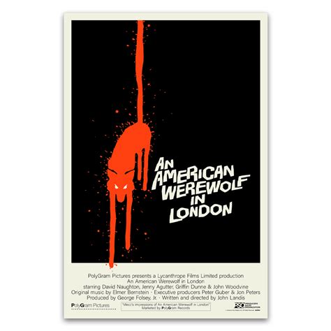 An American Werewolf In London Original Poster Vice Press