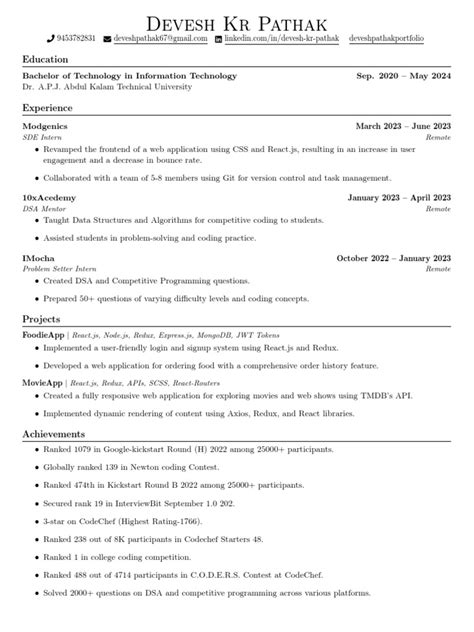 Nit Warangal Resume Pdf World Wide Web Internet And Web