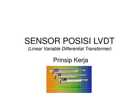 Ppt Sensor Posisi Lvdt Linear Variable Differential Transformer