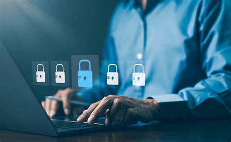 Premium Photo Cybersecurity And Data Protection Concept User Enter Password For Personal