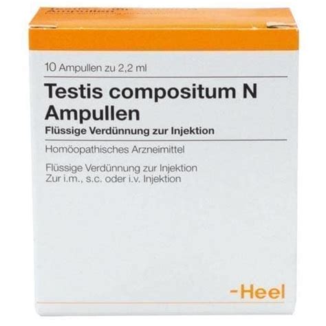 Testis Compositum N Ampoules 10 Pc Impotence Premature Ejaculation Uk