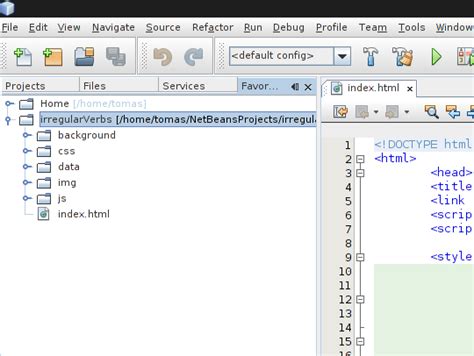What Project Type To Use In Netbeans For Javascripthtmlcss
