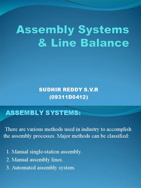 Assembly Pdf Automation Production And Manufacturing