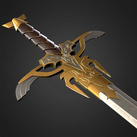 Sword Free 3d Models Fbx Fbx Download Free3d