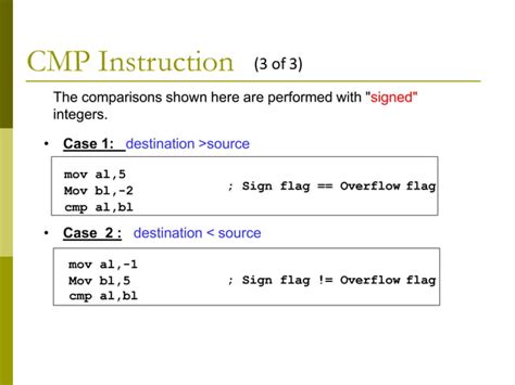 Jumps In Assembly Language Ppt Programming Languages Computing