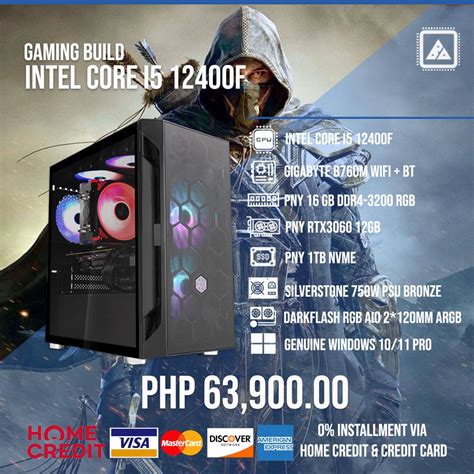 Intel Core I5 12400f Gaming Build V 2 Bluearm Computer Store