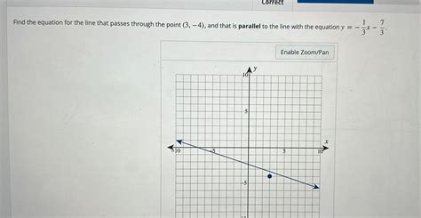 [answered] Find The Equation For The Line That Passes Through The Point