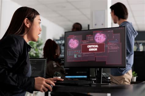 Premium Photo Asian Software Developer Writing Html Code Encountering