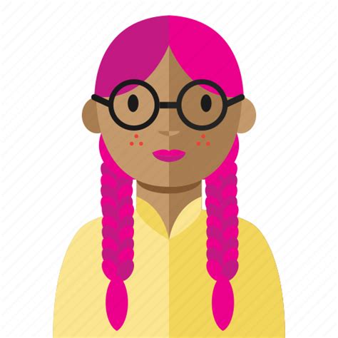 Avatar Geek Nerd Smart Woman Icon Download On Iconfinder