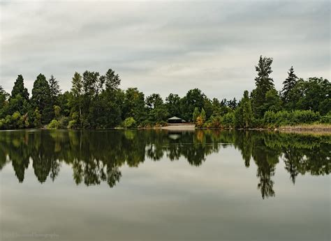 Morning Reflections With A Hint Of Autumn Waughop Lake For… Flickr