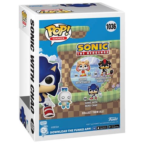 Funko Pop Games 1036 Sonic The Hedgehog Sonic With Chao Smyths Toys Uk