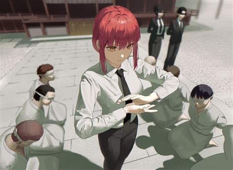 Makima Tendou Michiko And Kurose Yuutarou Chainsaw Man Drawn By Anteiru Danbooru