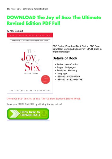 DOWNLOAD The Joy Of Sex The Ultimate Revised Edition PDF Full By Jeevanchan200 Flipsnack