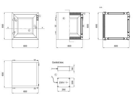 Rectangular 3 Way Door Static Pass Box For Hospital At ₹ 96000 In