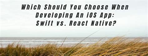 Which Should You Choose When Developing An Ios App Swift Vs React