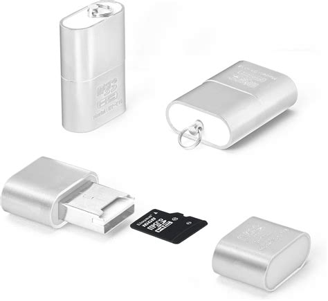 [3 Pack] Micro Sd Card Reader For Android Micro Sd Card To Usb Adapter Tf Card