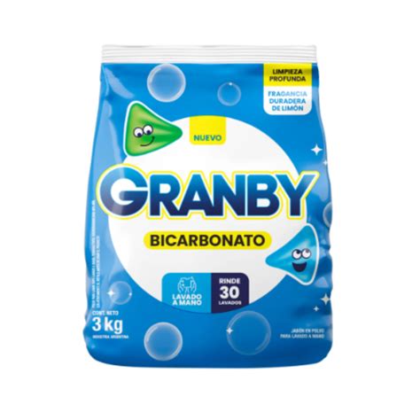 Granby Jabon Polvo Lav A Mano Cbicarbonato 3kg Limpieza E Higiene