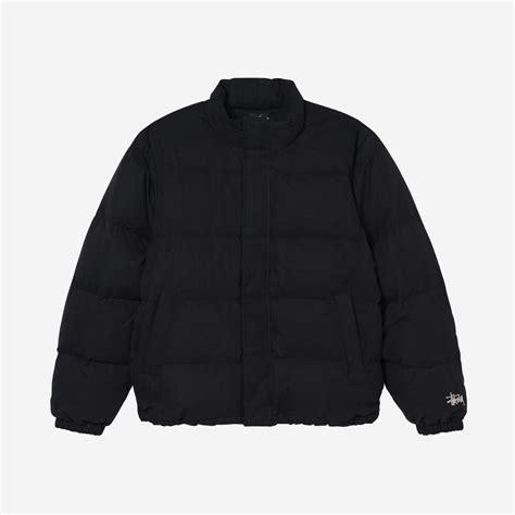 스투시 립스탑 다운 퍼퍼 자켓 블랙 22fw Stussy Kream