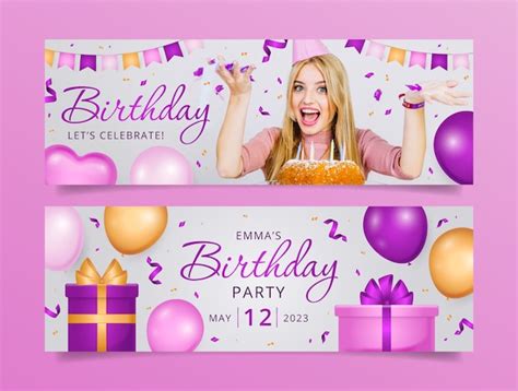 Modelo De Design De Aniversário Vetor Premium