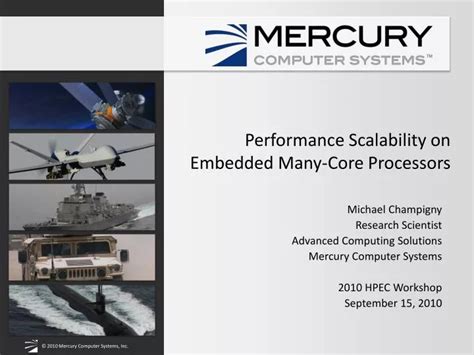 Ppt Performance Scalability On Embedded Many Core Processors
