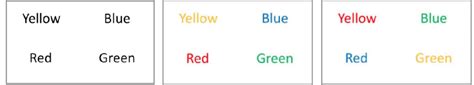 Black And White Color Words A Matching Color Words B And