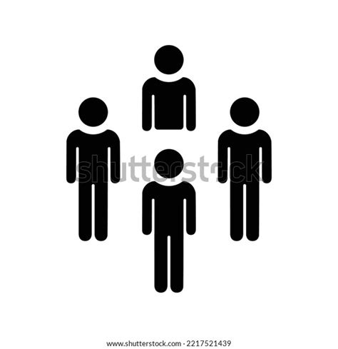 Team Building Icon Black Vector Graphics Stock Vector Royalty Free 2217521439 Shutterstock