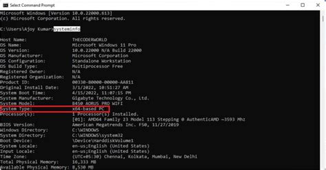 how to check system type on windows computer thecoderworld