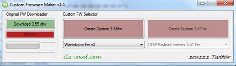 Custom Firmware Maker 1 5 Support Du CFW 3 55 Naima