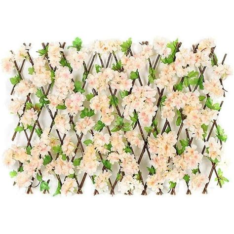 Mampara Visual Extensible Setos Artificiales De Madera Enrejado Extensible Para Balcón