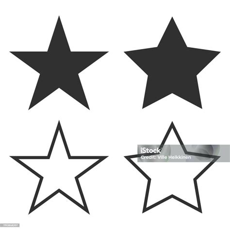 별 5개 5 성급 실루엣 아이콘 버튼 세트 피드백 순위 품질 기호 기호 로고 벡터 일러스트 아이콘입니다 흰색 배경에 격리 계급에 대한 스톡 벡터 아트 및 기타 이미지