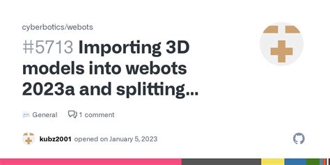 Importing 3d Models Into Webots 2023a And Splitting Parts Into Shapes