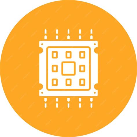 Premium Vector Microprocessor Icon