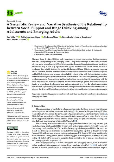 Pdf A Systematic Review And Narrative Synthesis Of The Relationship Between Social Support And